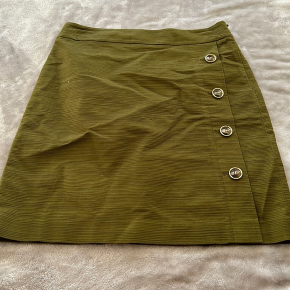 Ann Taylor | Skirts | Nwt Ann Taylor Olive Green Mini Skirt | Poshmark